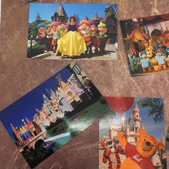 Disney | Office | Vintage Lot Of 7 Blank Walt Disney Postcards | Poshmark